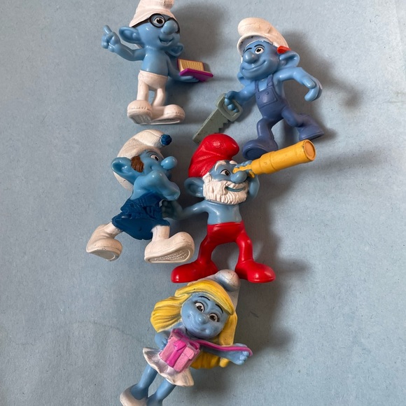 Smurfs | Toys | Guc Collectible Smurf Figurines Set Of 5 | Poshmark